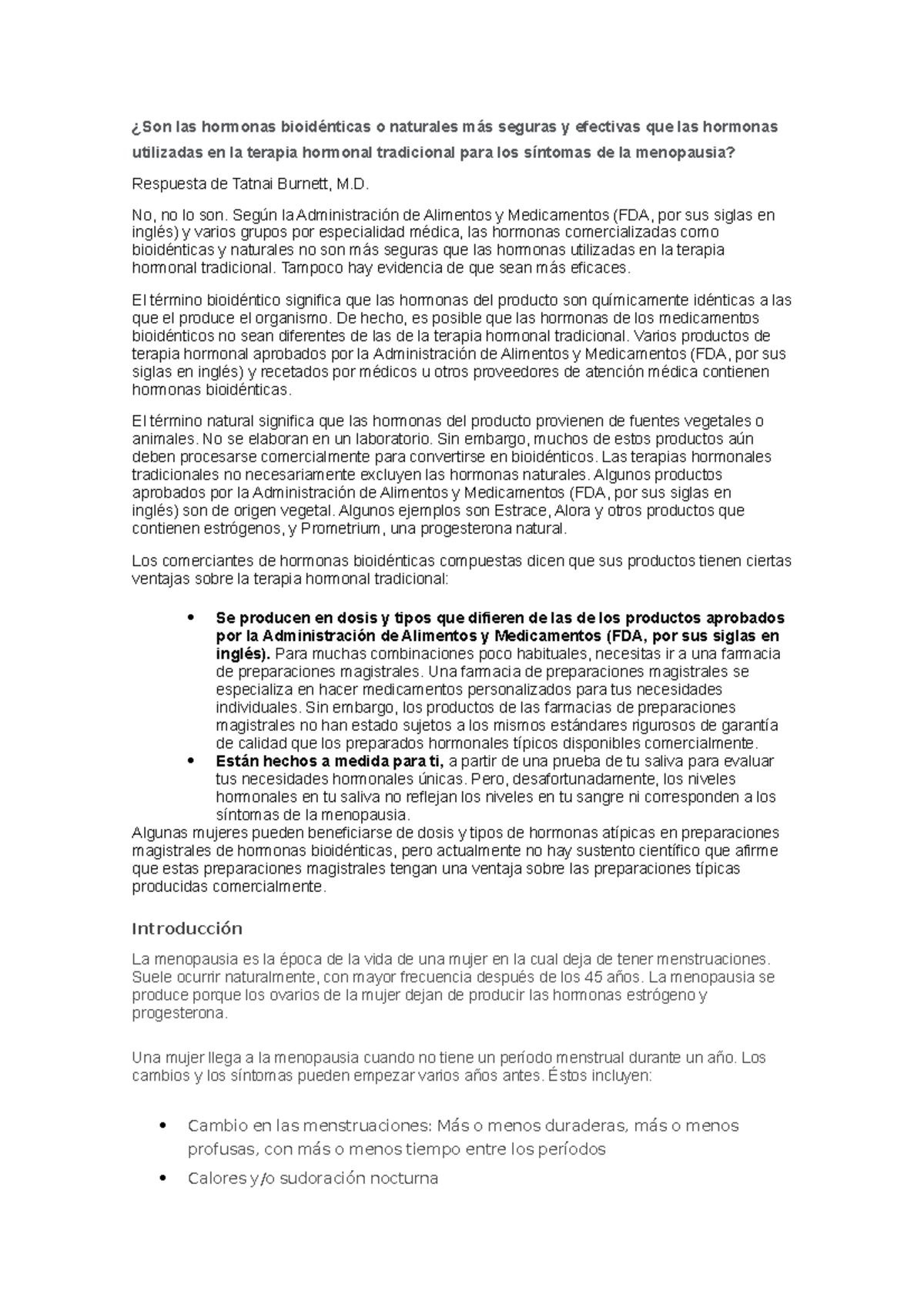 Son las hormonas bioidénticas o naturales más seguras y efectivas que ...