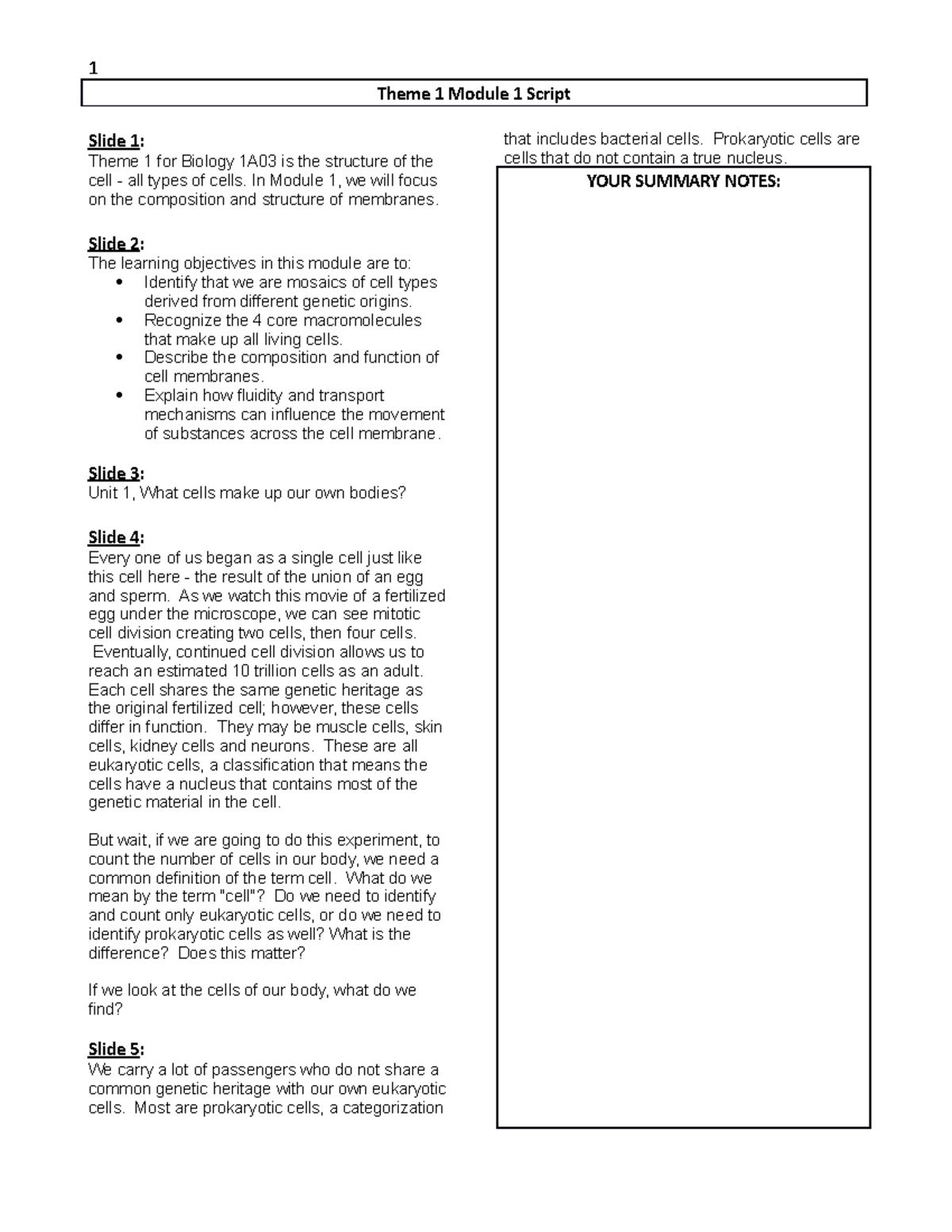 Theme 1 Module 1 Script W2021 - Theme 1 Module 1 Script Slide 1: Theme ...
