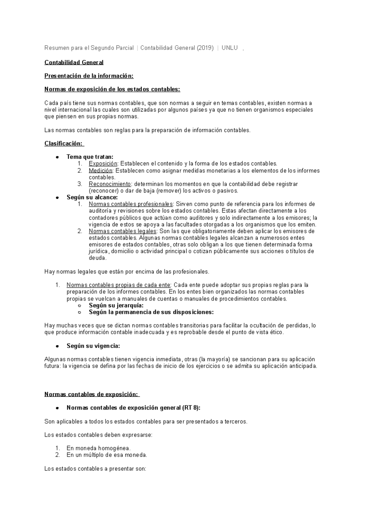Resumen para el Segundo Parcial Contabilidad General (2019 ) UNLU - Resumen para el Segundo ...