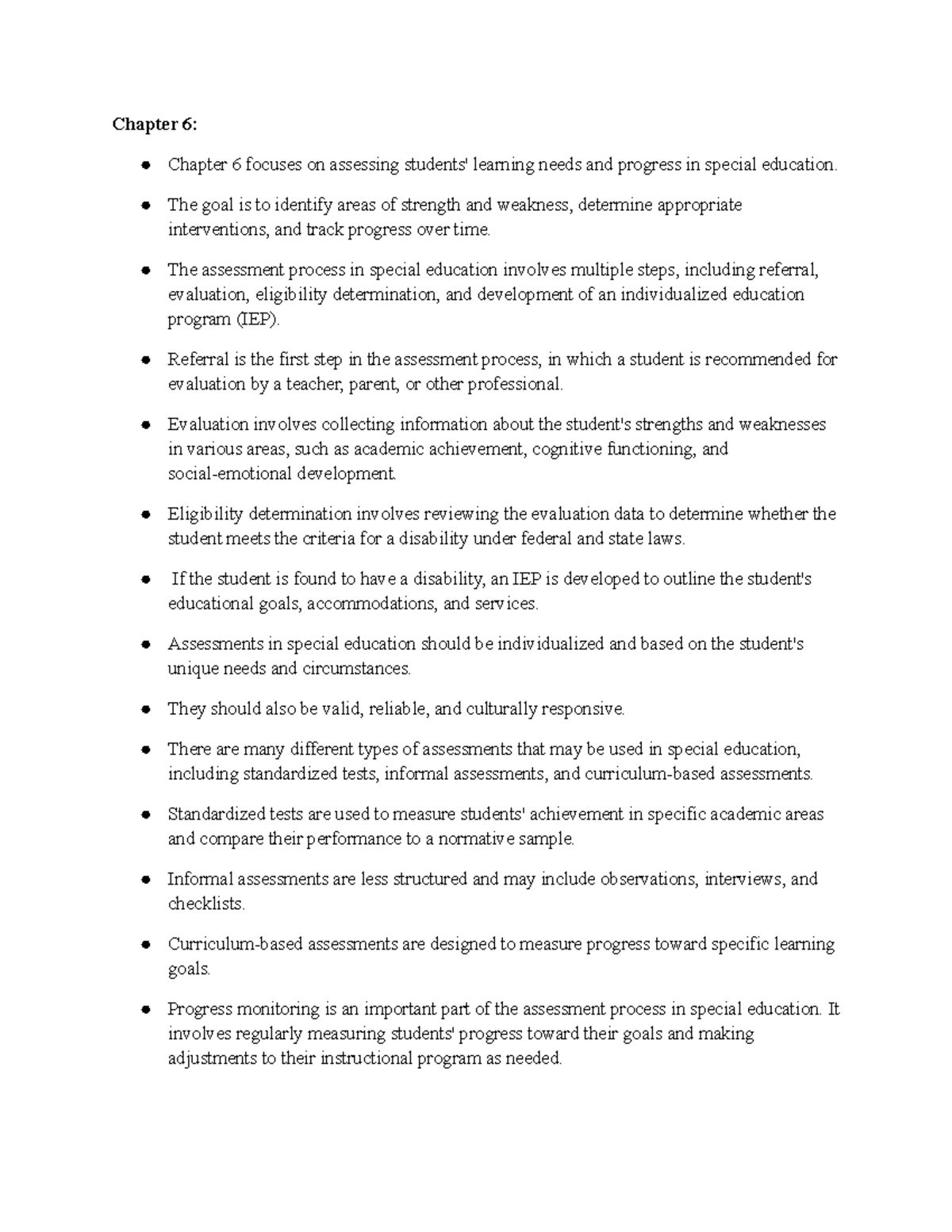 SPED 117 Chapter 6 - SPED 117 Notes for CH 6 - Chapter 6: Chapter 6 ...
