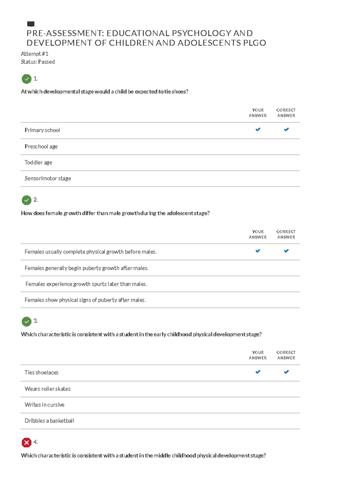 D090 Preassessment. Scenario reviews - PRE-ASSESSMENT: EDUCATIONAL ...