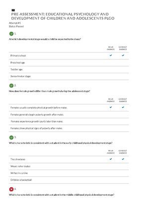 Module 2 Study Guide - Module 2: Cognitive Development Study Guide Note ...