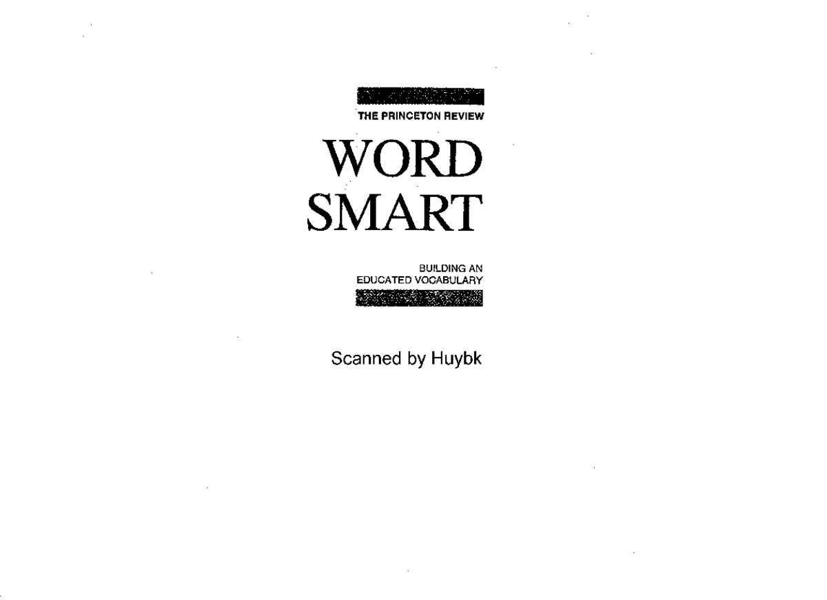 WORD Smart 1 - vocabulory - Fundamentals of English - II - Studocu