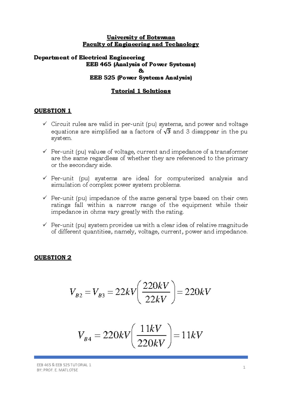 EEB 465 - EEB 525 Tutorial 1 Solutions 2023 - University of Botswana ...