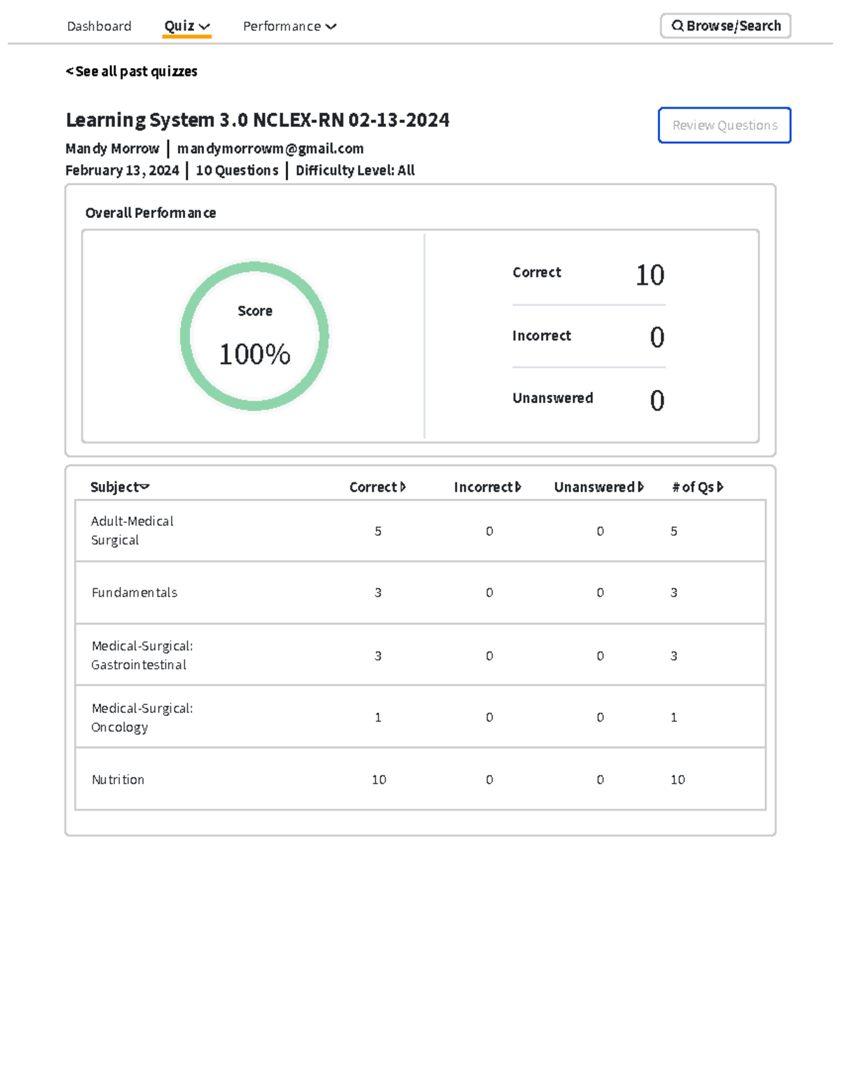 ATI nutrition B dynamic 10 three - ___ Review Questions