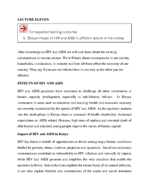 WHO fact sheet on HIV and AIDS with key facts and information on signs ...