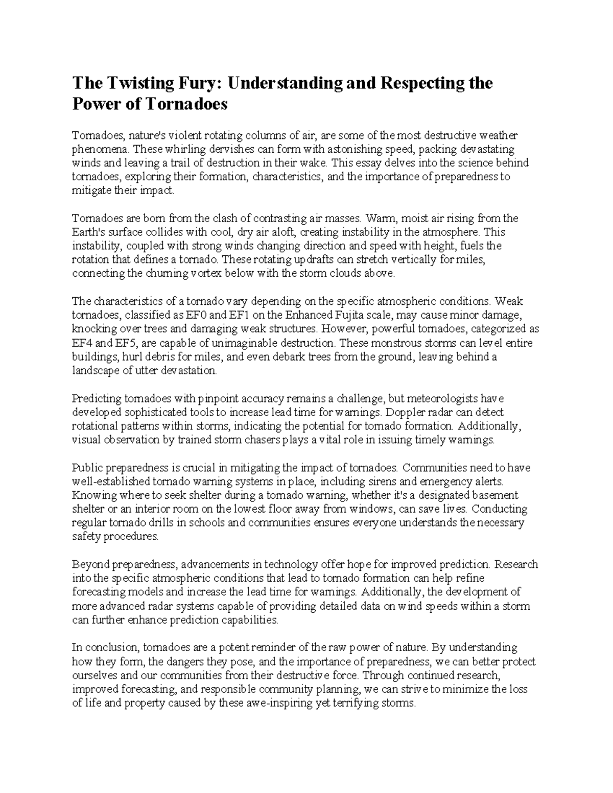 The Twisting Fury - essay - The Twisting Fury: Understanding and ...