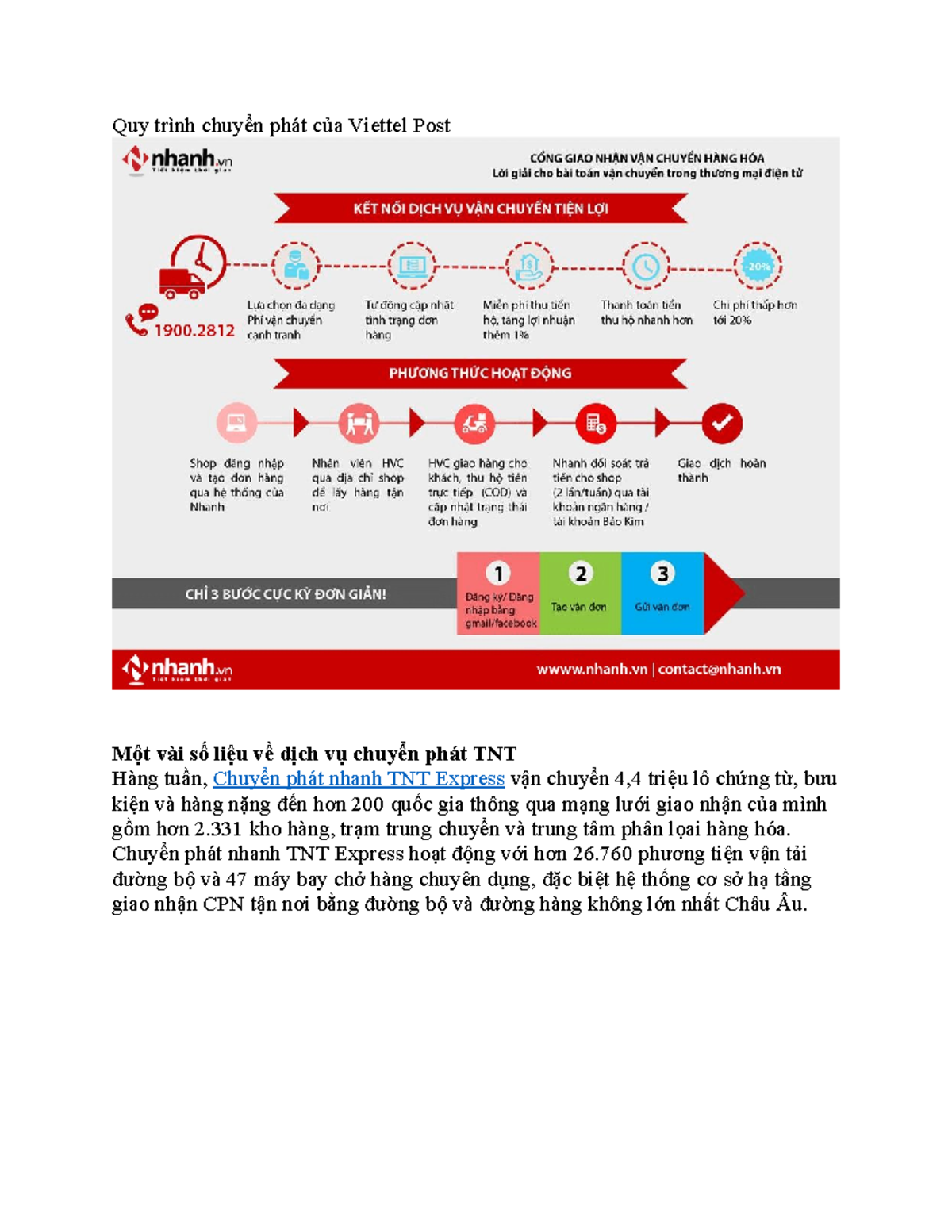 Quy trình chuyển phát của Viettel Post - Quy trình chuyển phát của ...