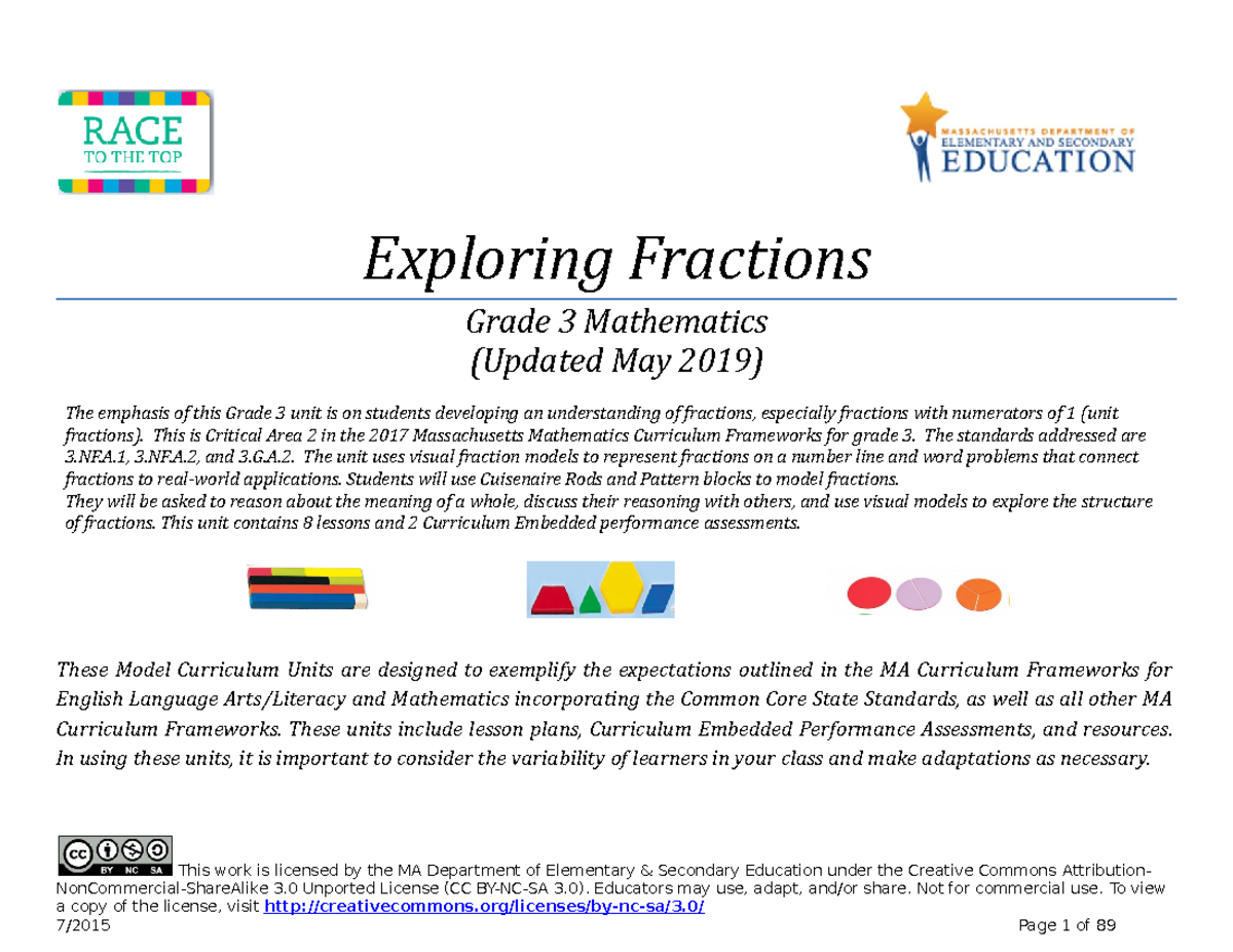 Math-3-fractions - LP MATH - FRACTIONS - Exploring Fractions Grade 3 ...