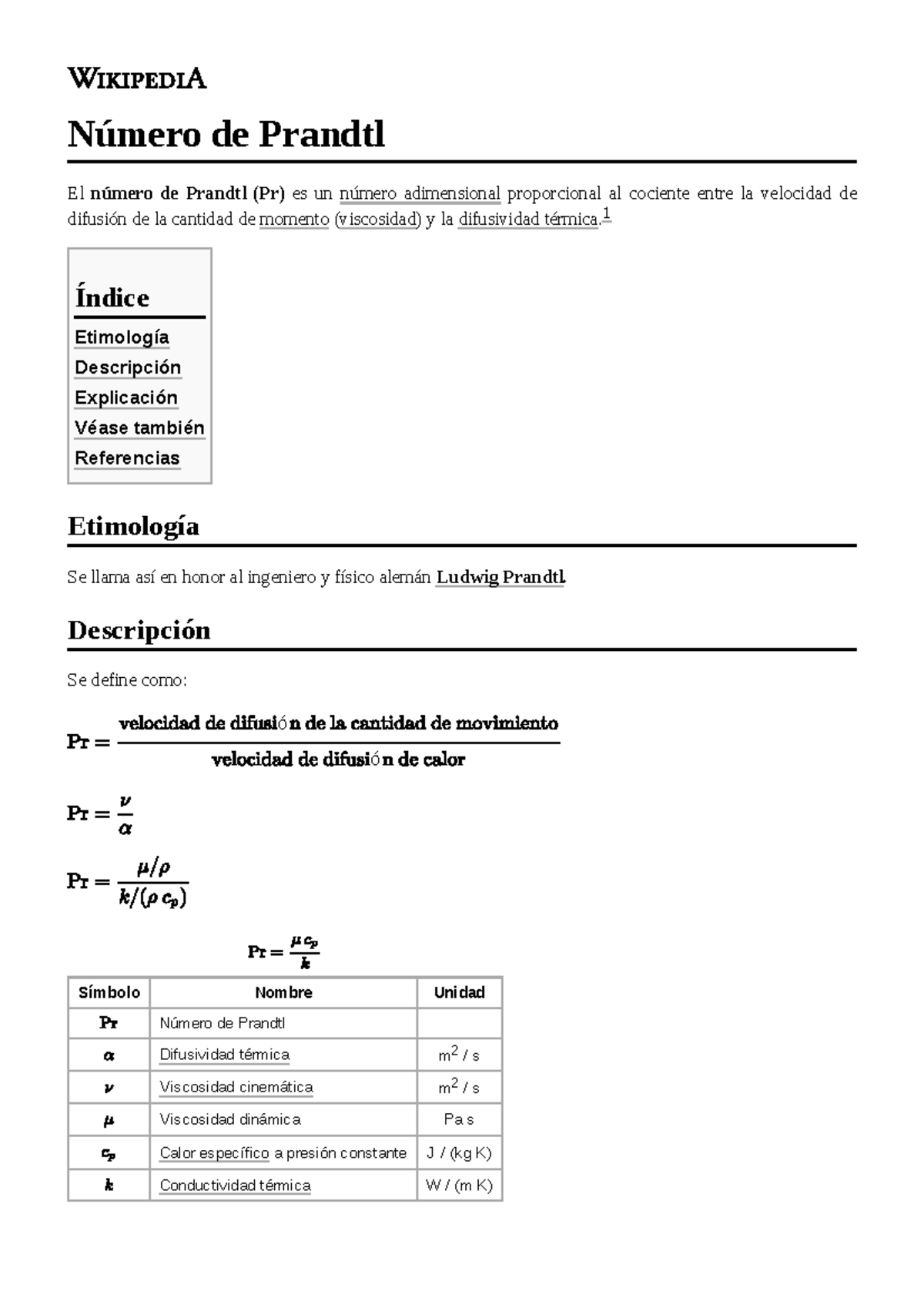 Número de Prandtl - aaaaaaaaaa aaaaa aaa aaaaa aa - Número de Prandtl ...