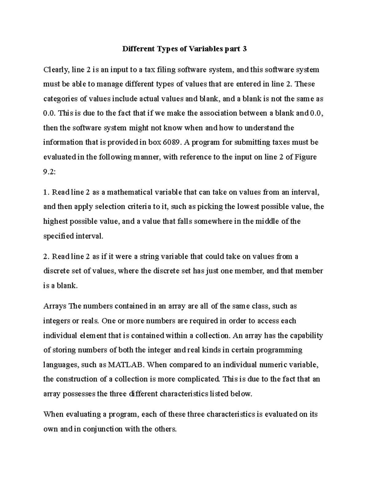 Different Types of Variables part 3 - These categories of values ...