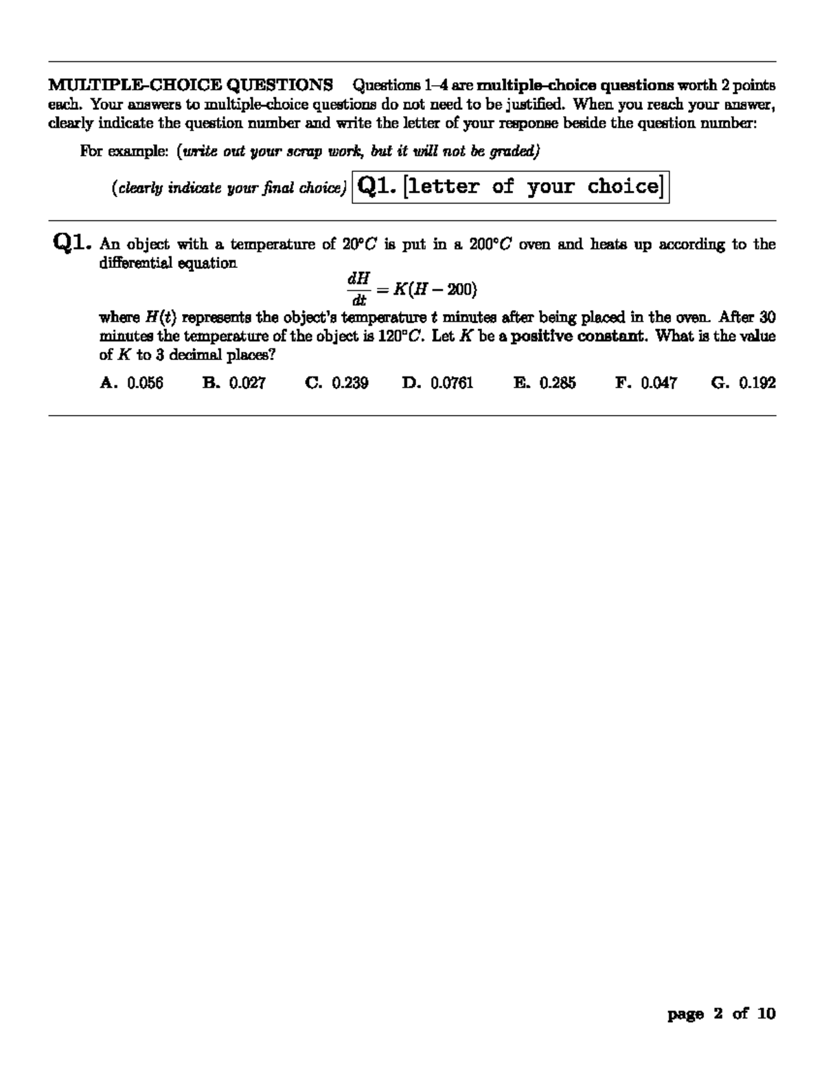 Calc Midterm Winter 2023 (questions) - MAT1322 - uOttawa - Studocu