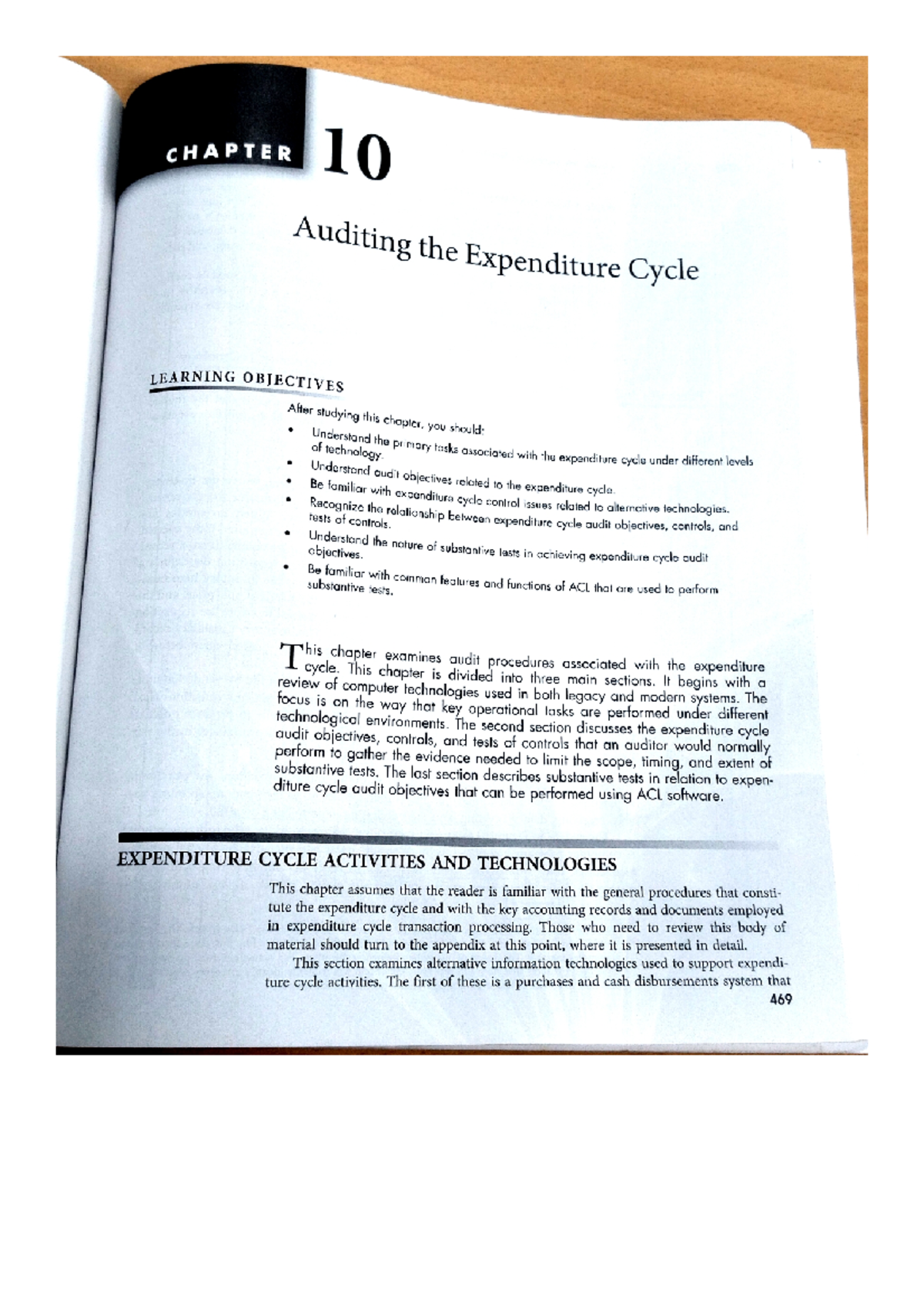 Audit on expenditure cycle - CHAPTER 10 Auditing the Expenditure Cycle ...
