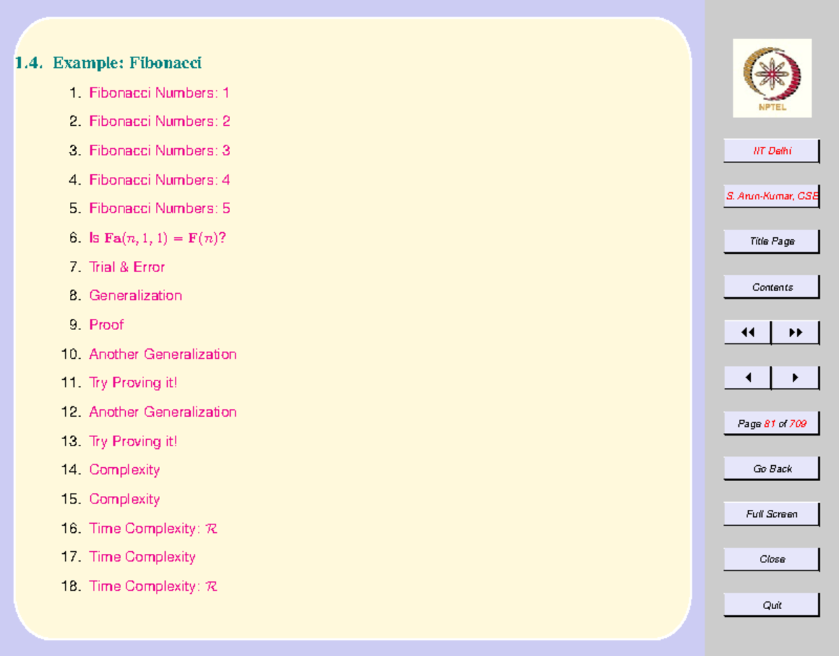 Introduction to Computer Science-9 - IIT Delhi S. Arun-Kumar, CSE Title ...