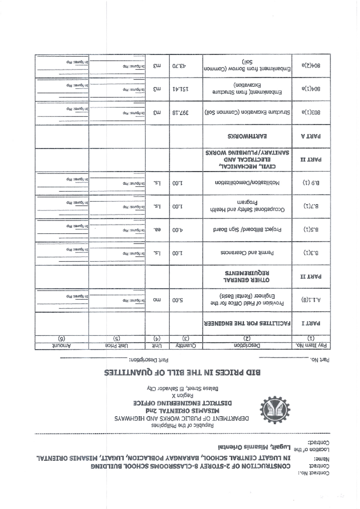 24KL0121 BOQ - sadasd - Contract No.: Contract CONSTRUCTION OF SCHOOL ...