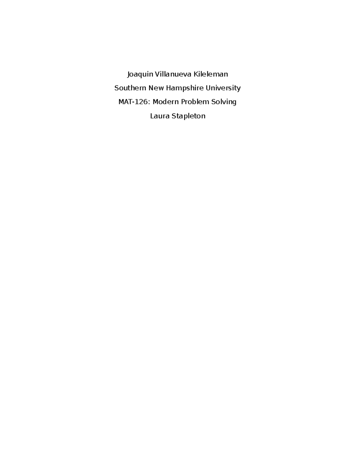 MAT 126 - Module Two - Journal - MAT 126 - Joaquin Villanueva Kileleman ...