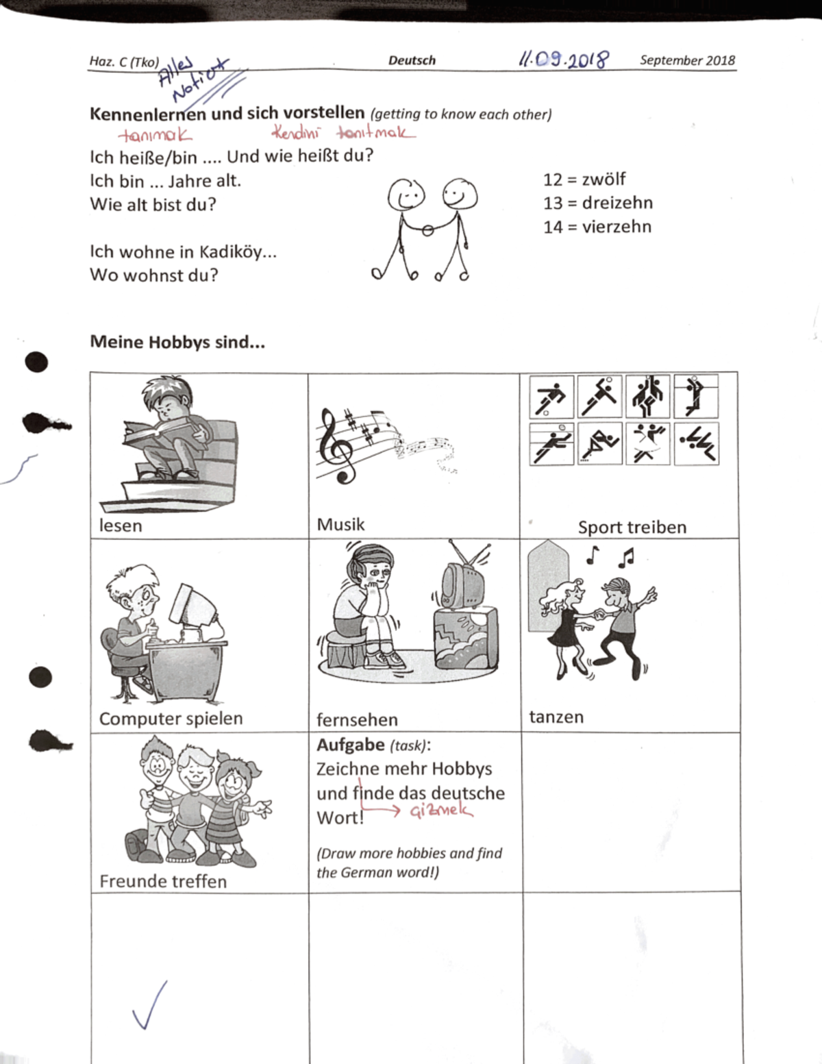 Tema 1 - Freizeit - Deutsch - Studocu
