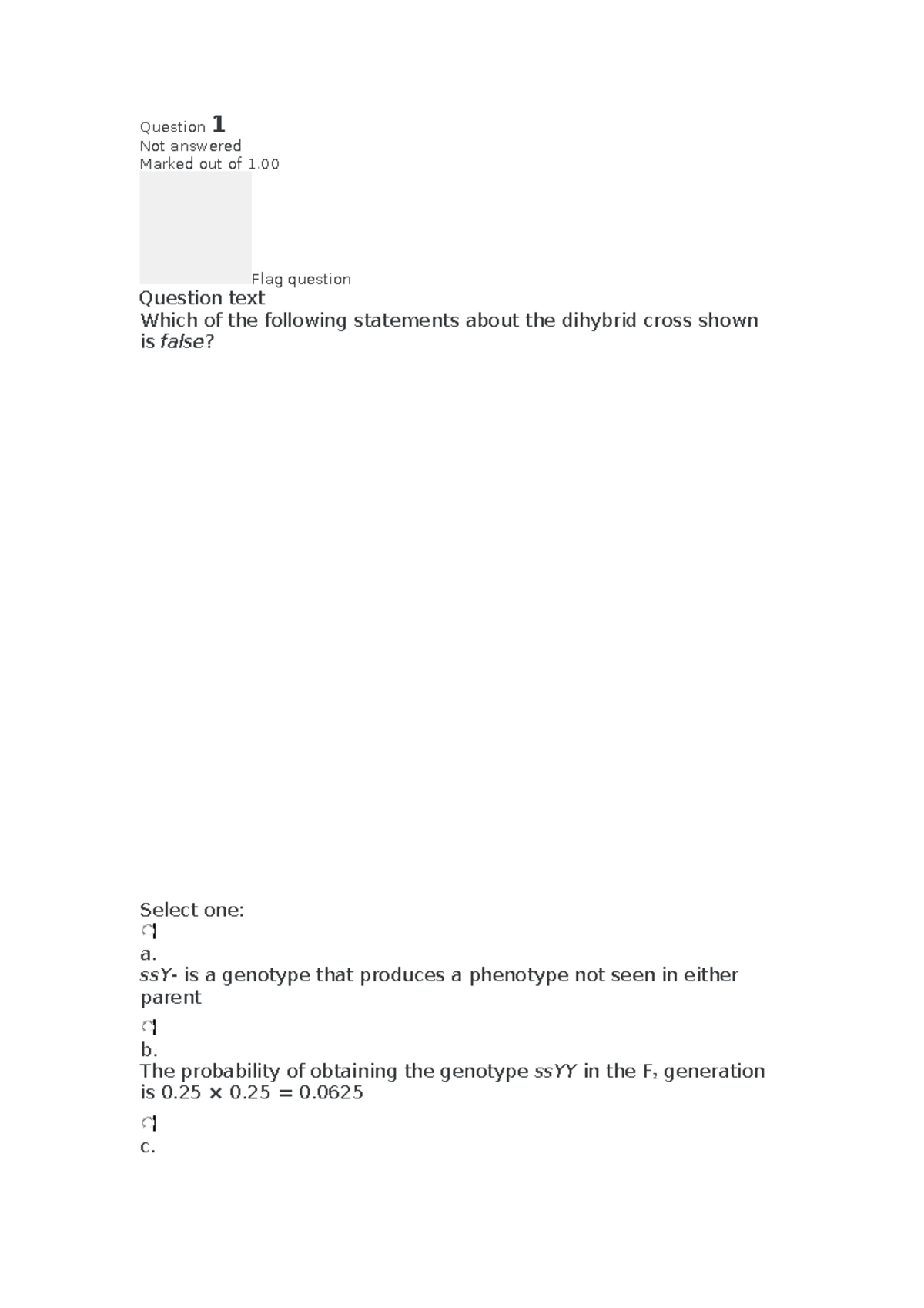 Self Quiz Unit 2 Review Question 1 Not Answered Marked Out Of 1