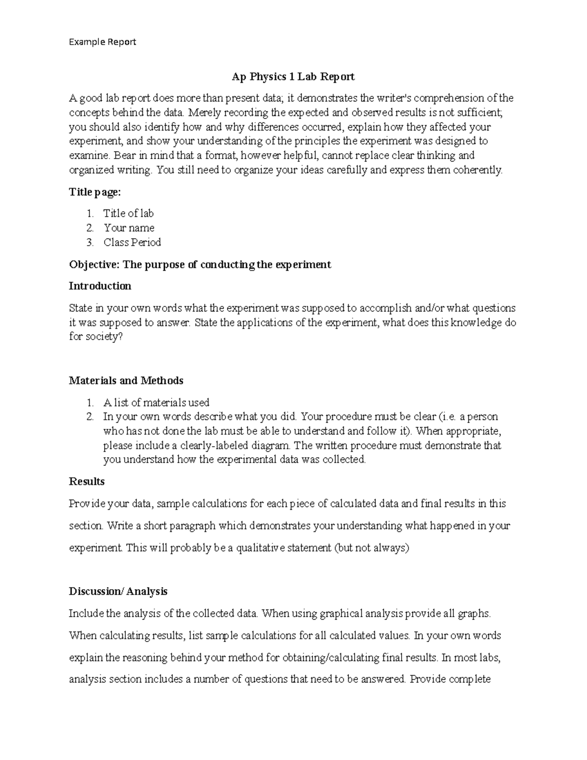 Conservation of energy mechanical to kinetic lab report - Ap Physics 1 ...