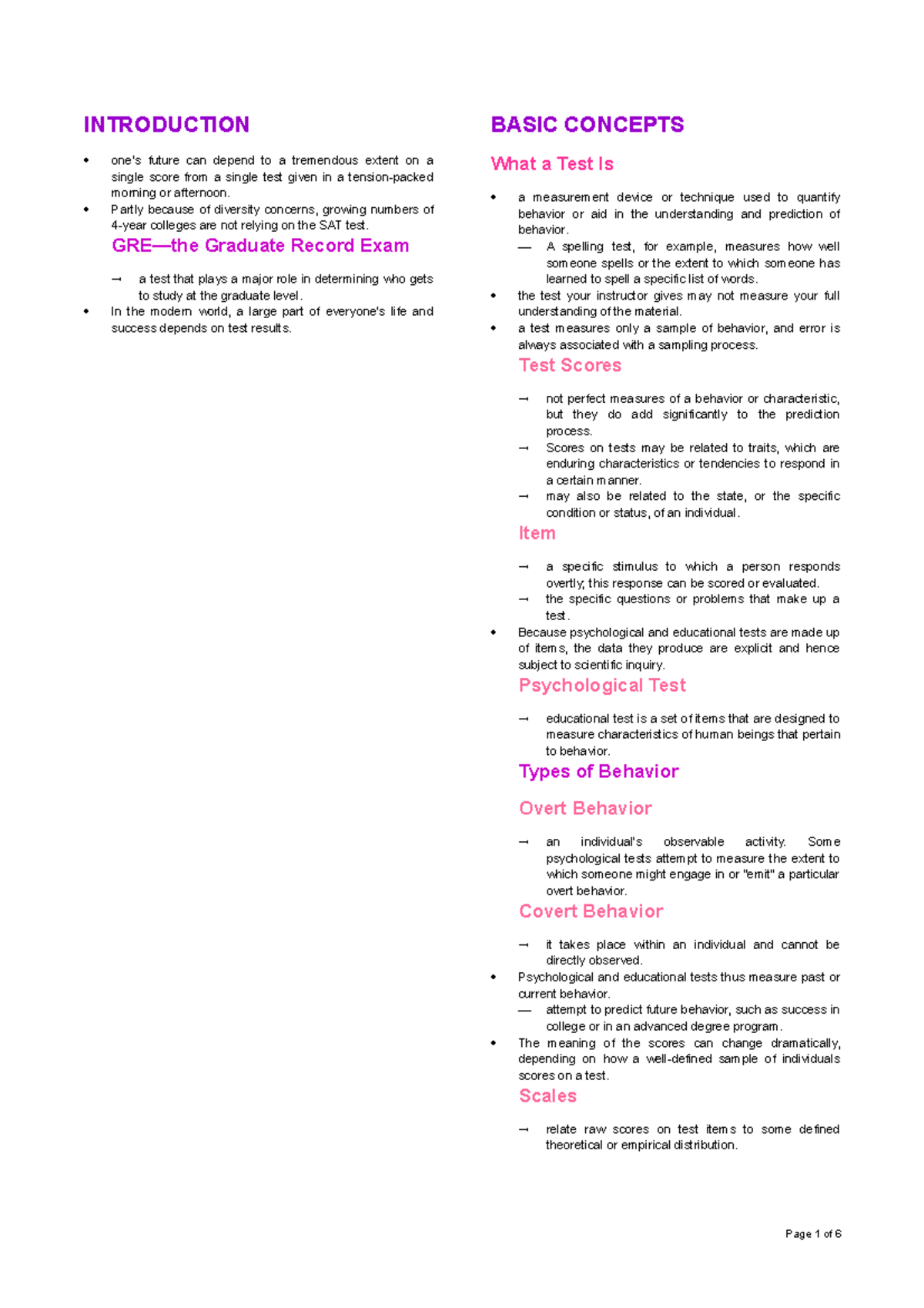 Format e-notes - Copy - psychology - INTRODUCTION one’s future can ...