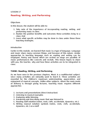 Teaching Music in Elementary Schools-Musical Content on Timbre ...