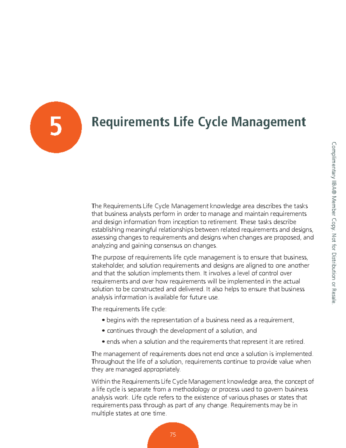 05.0 - Requirements Life Cycle Management - 5 Requirements Life Cycle ...