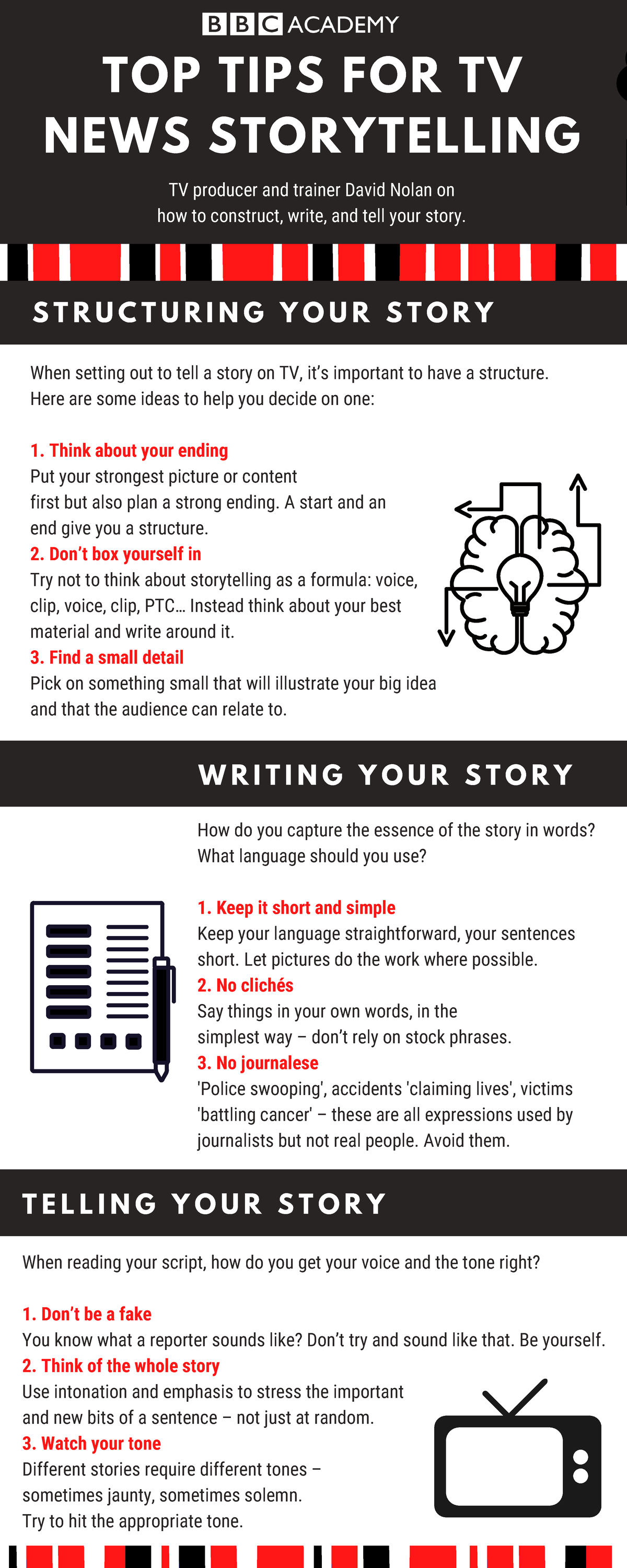 TVNews Storytelling Top Tips - TOP TIPS FOR TV NEWS STORYTELLING When ...