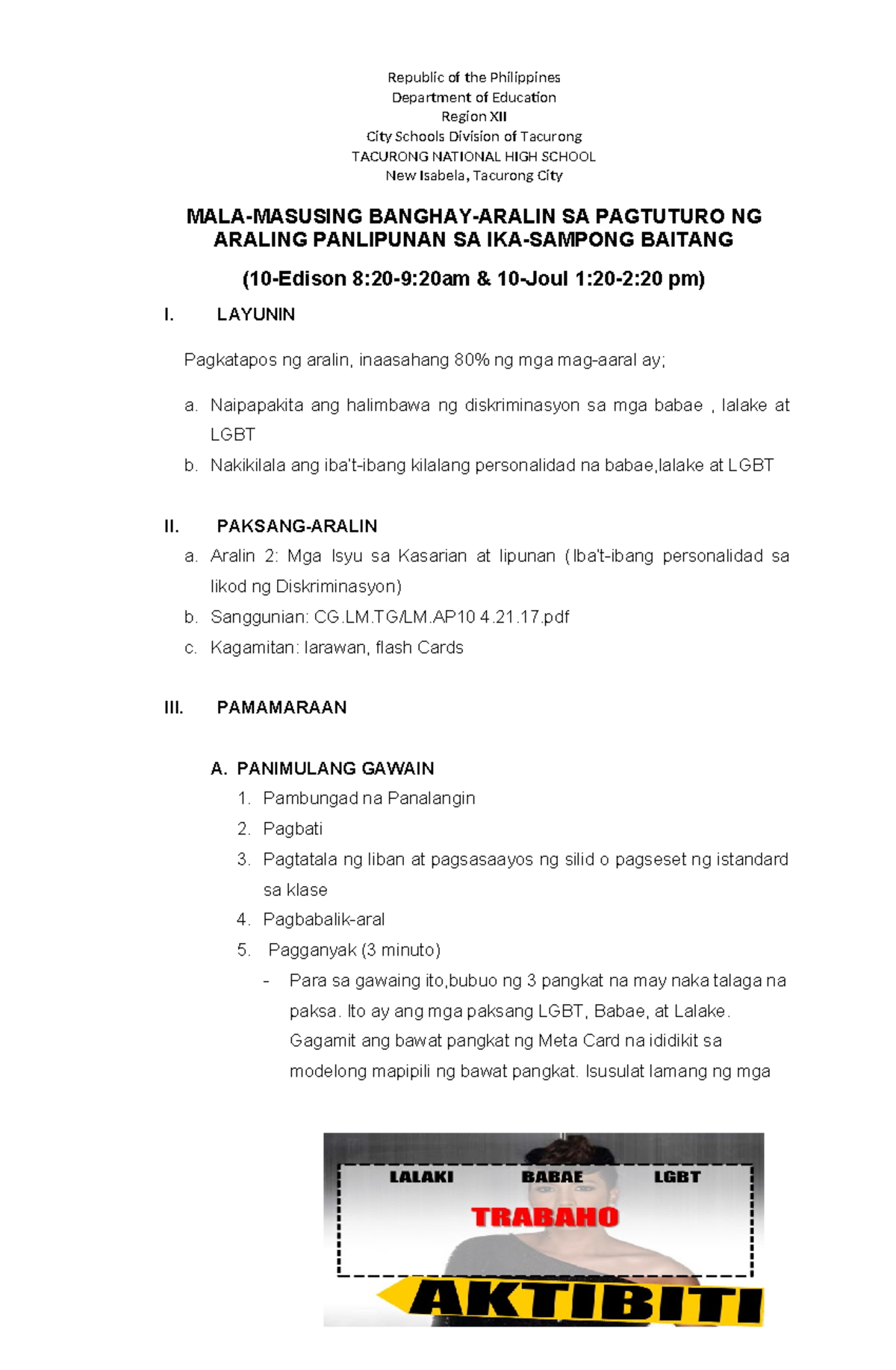 2 LP G10 iba't-ibang personalidad sa lipunan - Republic of the ...