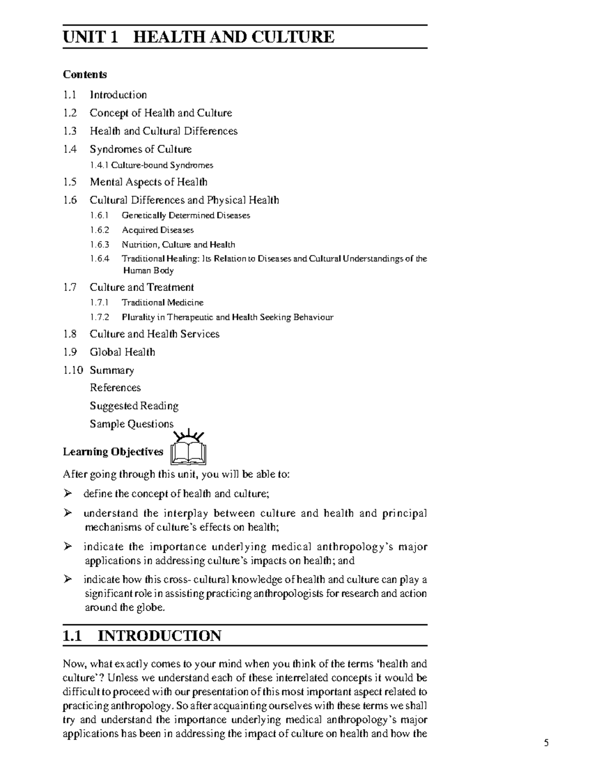 Unit-1- health and diseases - Health and Culture UNIT 1 HEALTH AND ...