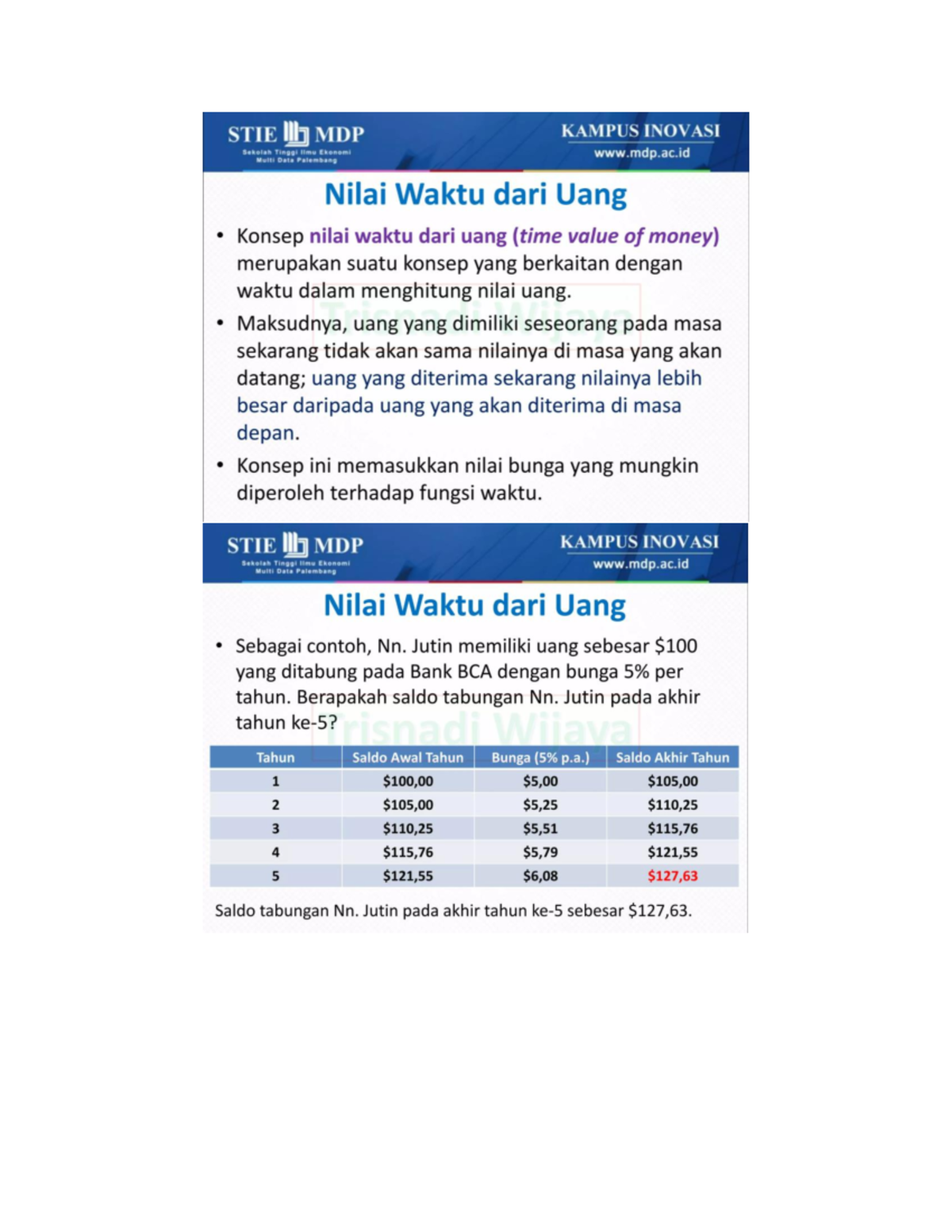 TIme Value Of Money - Intermediate Accounting - UPI - Studocu