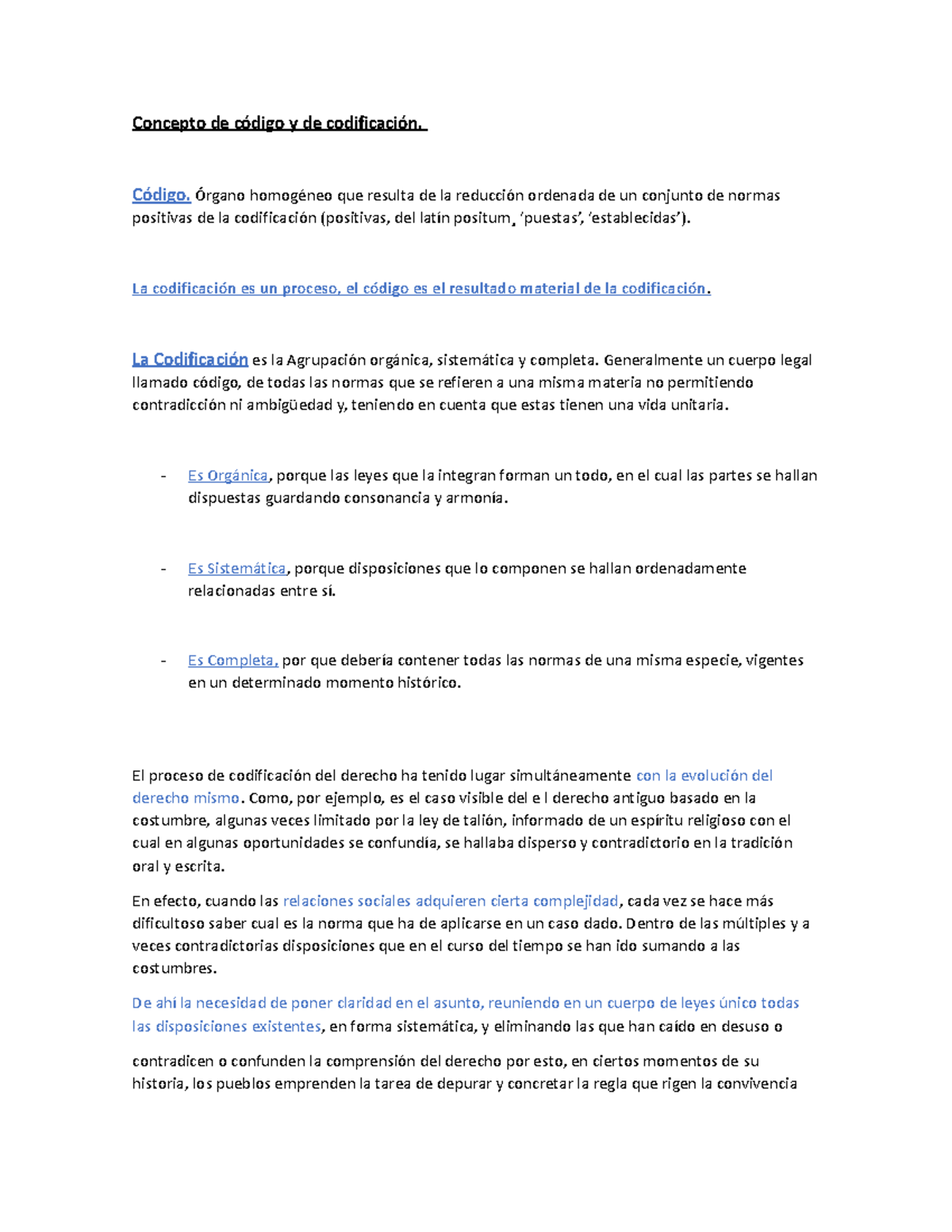 Concepto de código y de codificación - Código. Órgano homogéneo que ...