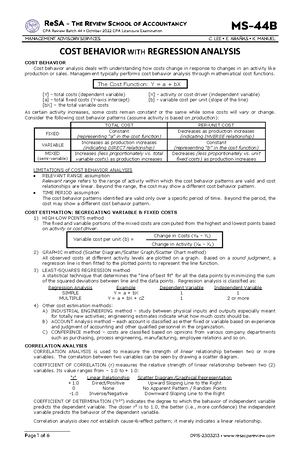 MS-44E (Relevant Costing with Linear Programming) - ReSA - THE REVIEW ...