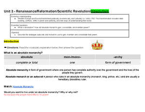 Scientific Revolution - Part 1 Honors - Google Docs - Unit 3 ...