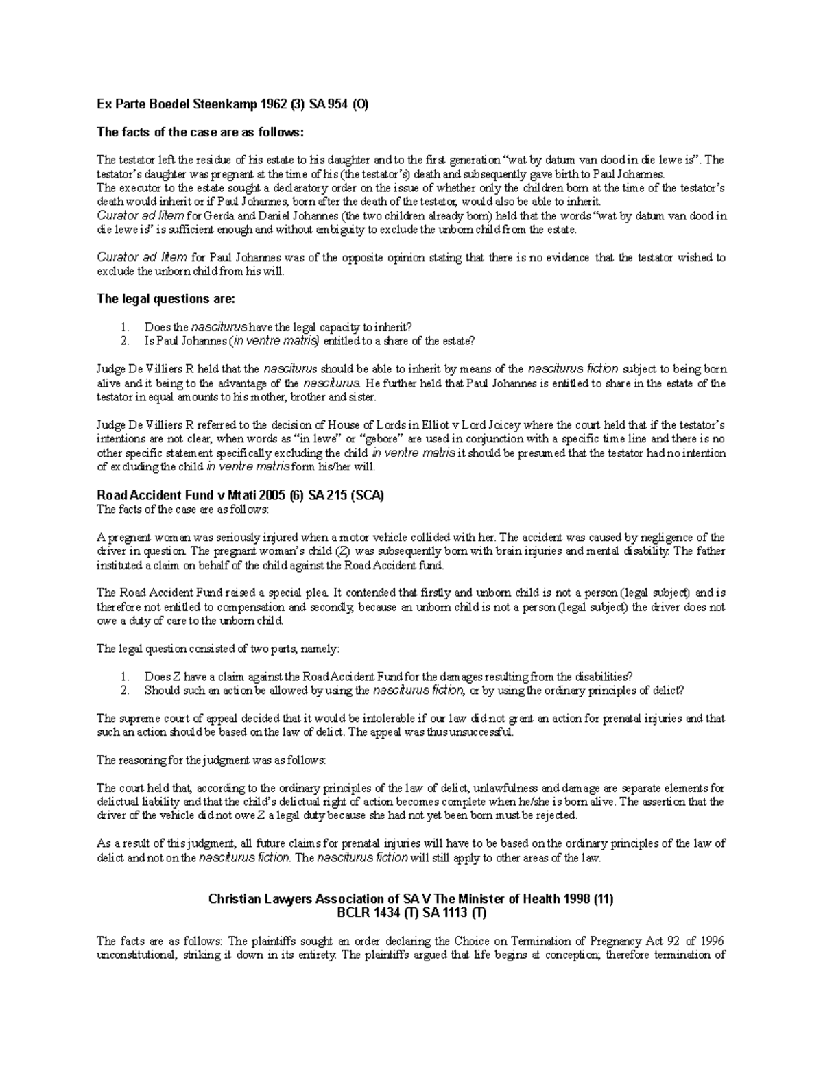 Law Of Persons Cases Ex Parte Boedel Steenkamp 1962 3 SA 954 O law-of-persons-cases-ex-parte-boedel-steenkamp-1962-3-sa-954-o