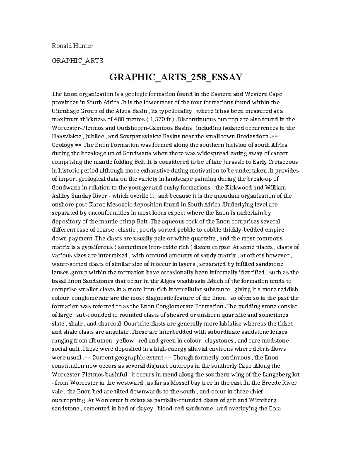 Graphic ARTS 258 Essay - Ronald Hunter GRAPHIC_ARTS GRAPHIC_ARTS_258 ...