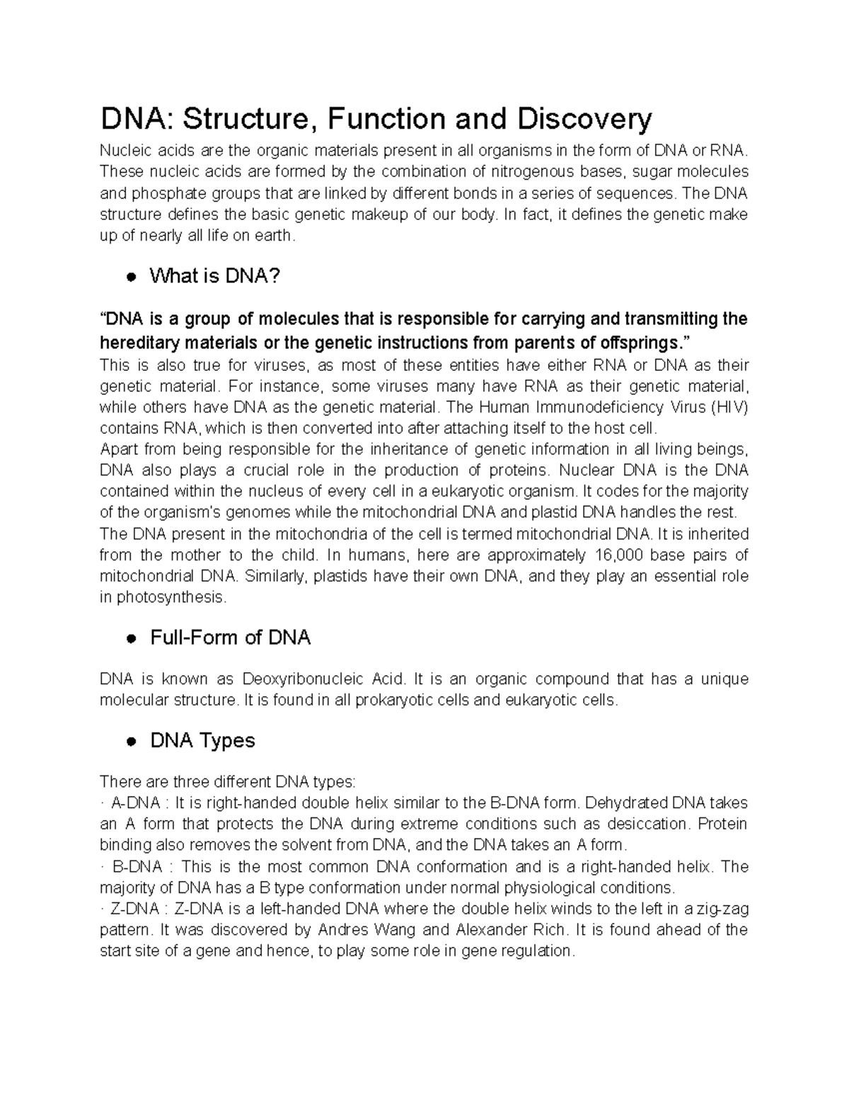 Untitled document - It is about some terminology of DNA profile - DNA ...