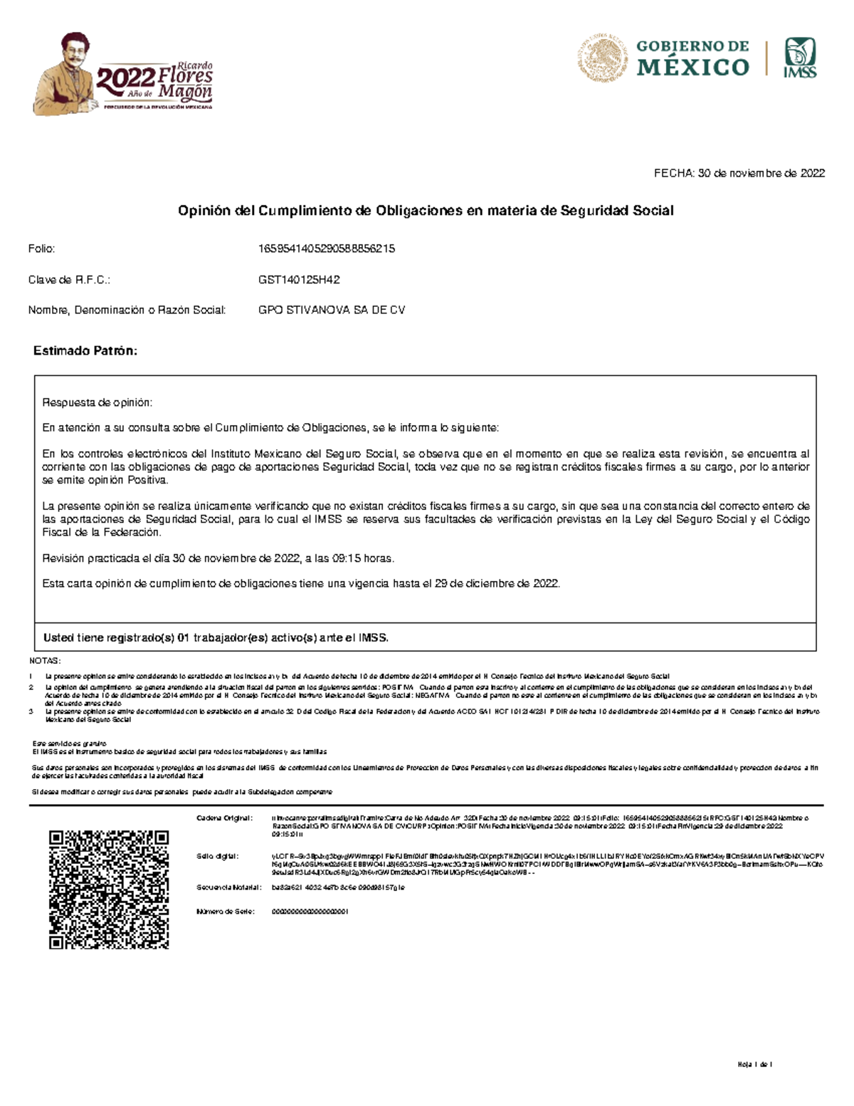 Carta No Adeudo Gst140125 H42 Usted Tiene Registrado S 01 Trabajador