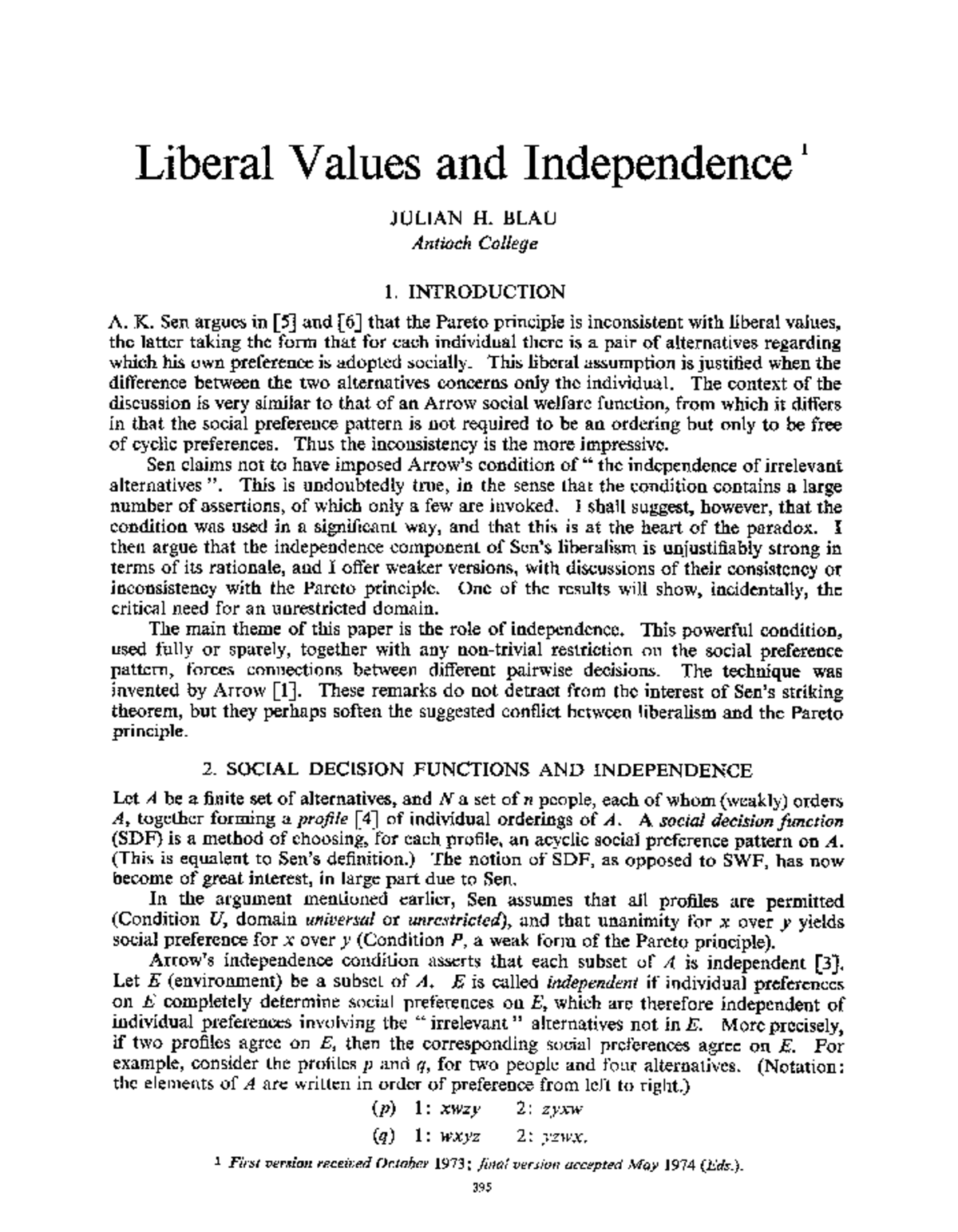1975 liberal values and independence - LiberalValuesand Independence ...