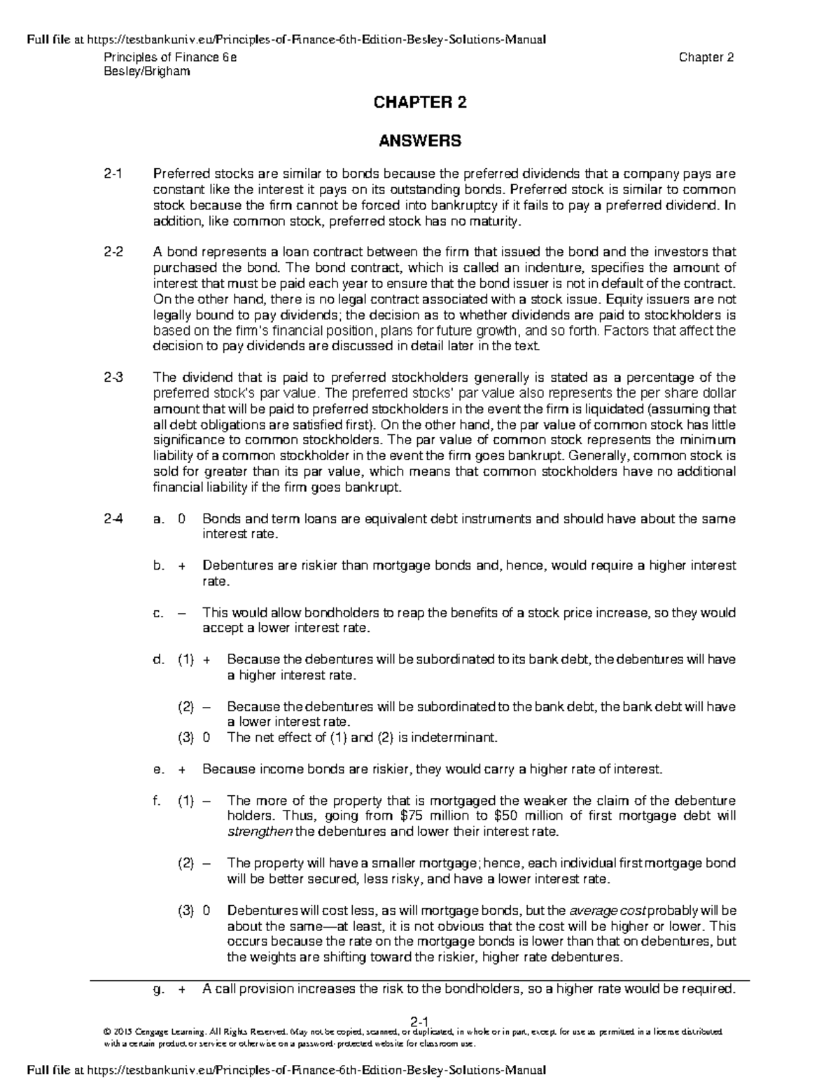 Principles of Finance 6th Edition Besley - Principles of Finance 6e ...