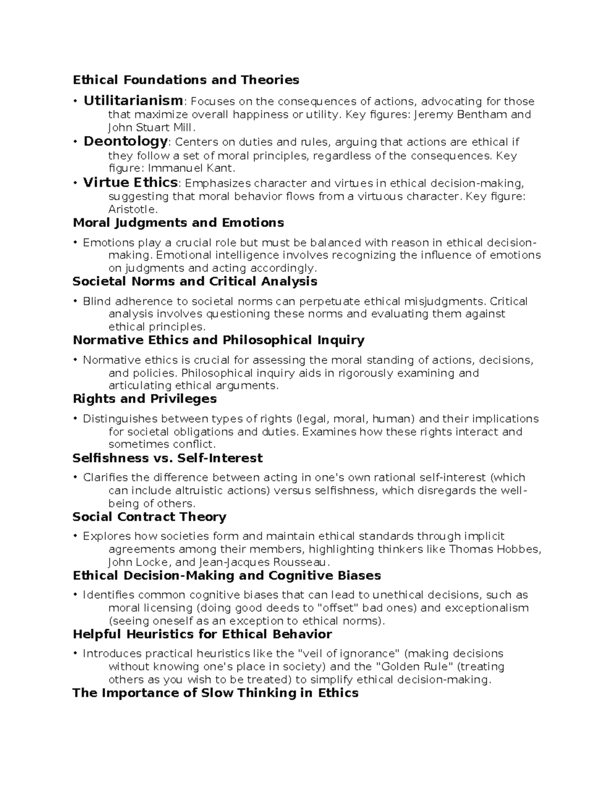 Ethical Foundations and Theories - Key figures: Jeremy Bentham and John ...