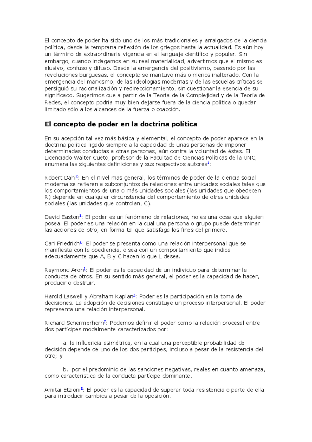 Definicion de poder - El concepto de poder ha sido uno de los más ...