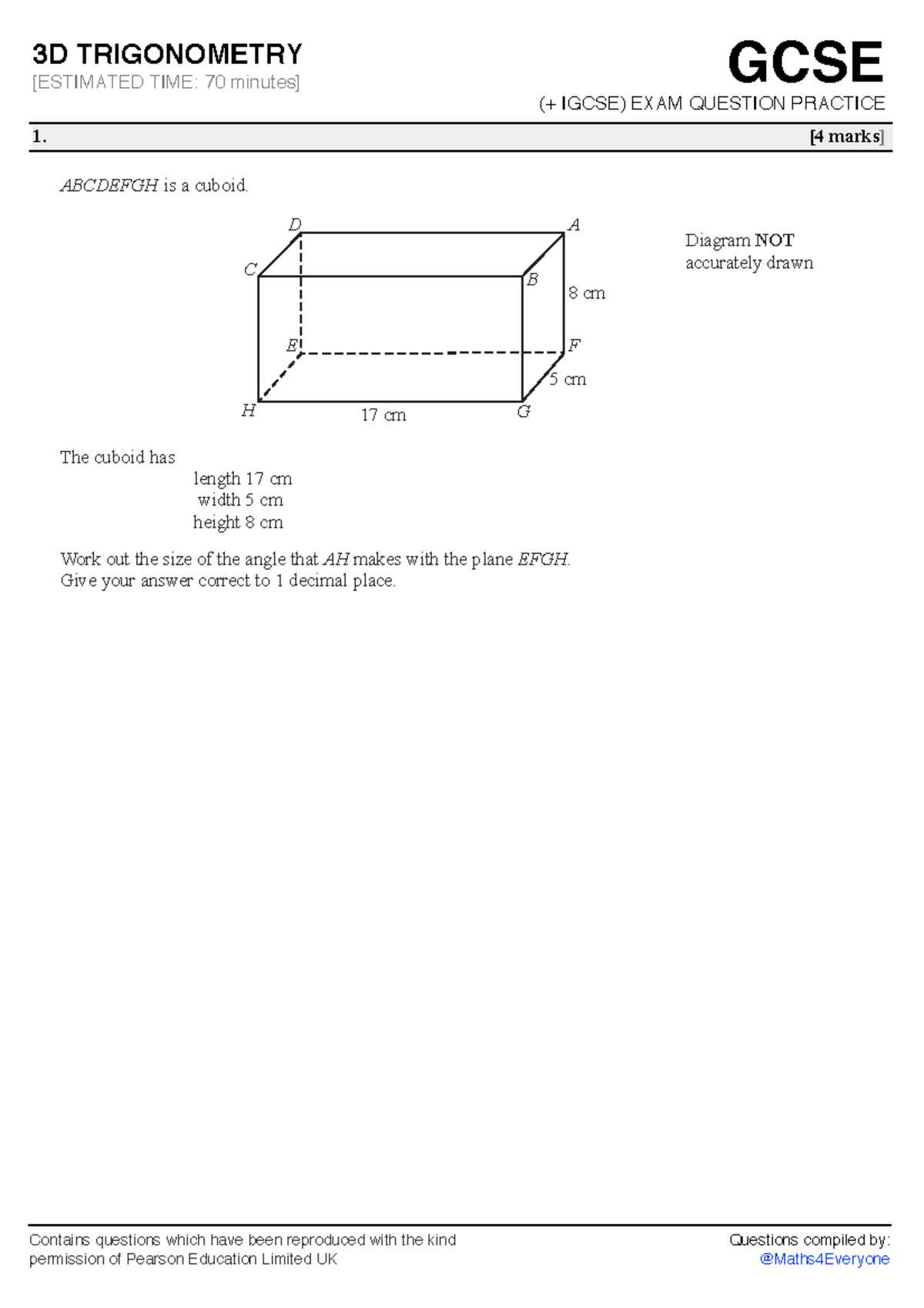 3d-trigonometry - 3D trig help. - 3D TRIGONOMETRY [ESTIMATED TIME: 70 ...