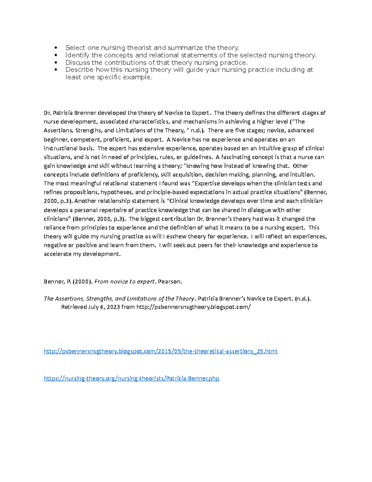 Module 2 discussion - This was an assignment. - Select one nursing ...