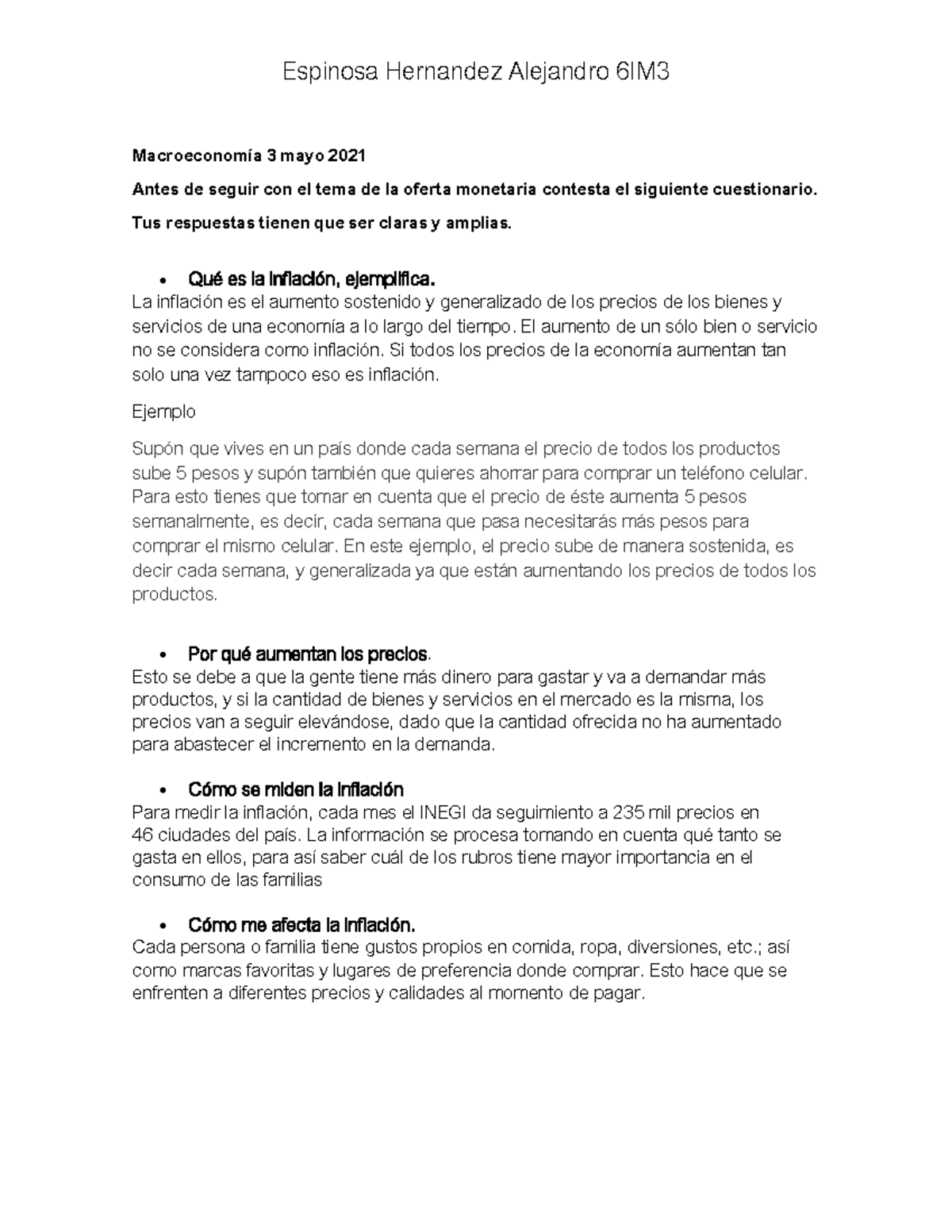 Cuestionario sobre el dinero - Espinosa Hernandez Alejandro 6IM ...