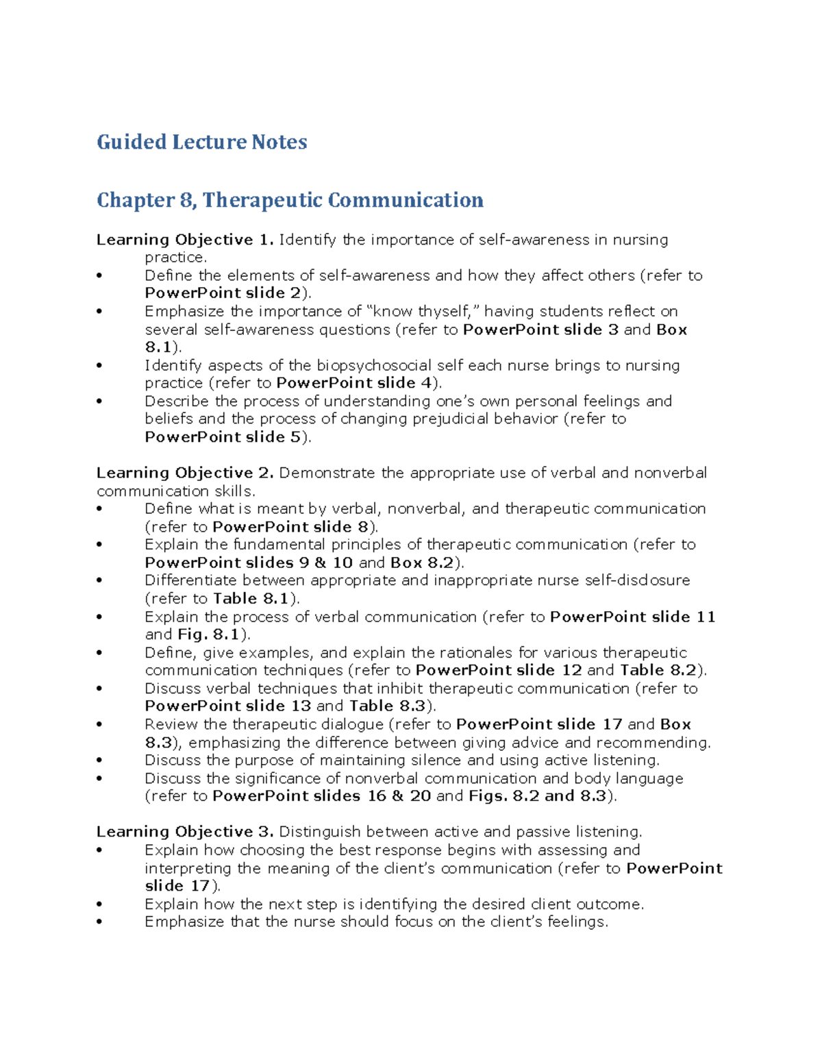 Boyd Ess 2e Guided Lecture Notes Chapter 08 - Guided Lecture Notes ...