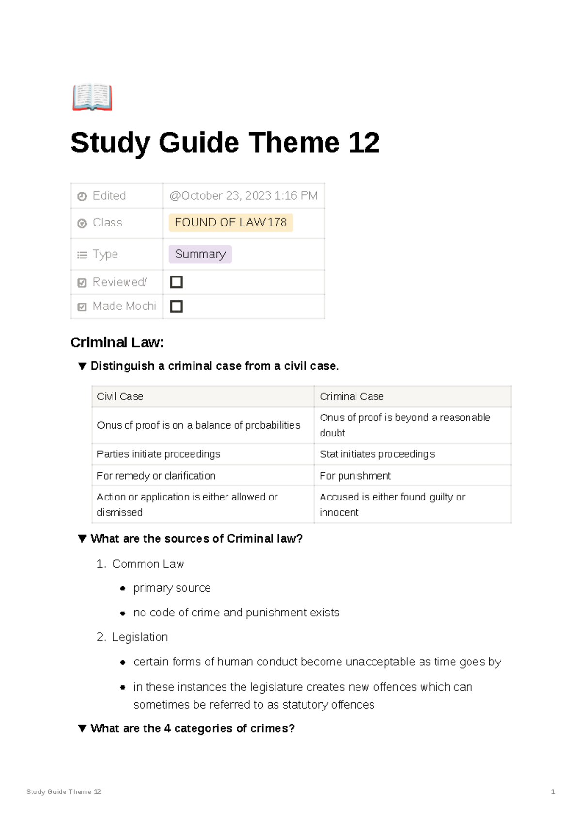 Theme 12 - Study summary - Study Guide Theme 12 1 📖 Study Guide Theme ...