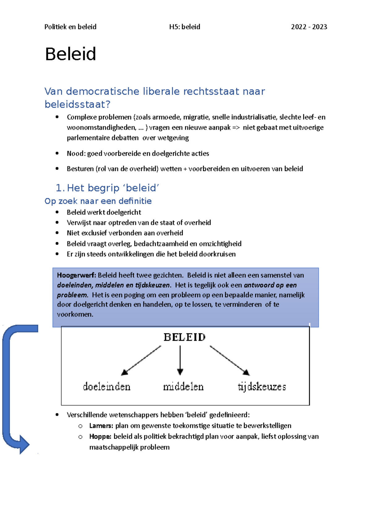 Politiek en beleid - hoofdstuk 5 Beleid - Beleid Van democratische ...