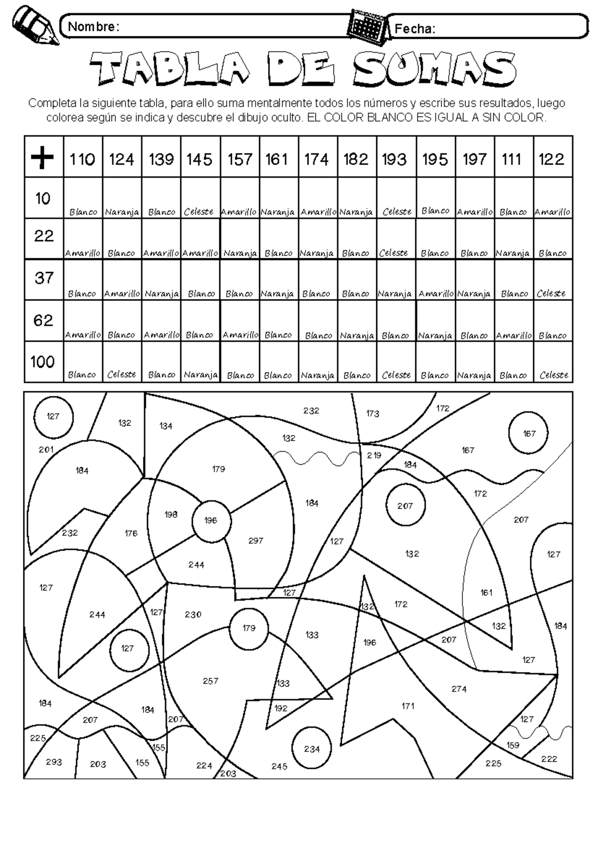 Tabla-de-sumas-1 - fichas - - Studocu