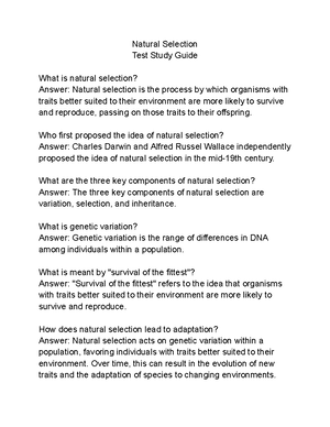 Chapter 1 Evolution, Themes of Biology & Scientific Inquiry - - Studocu