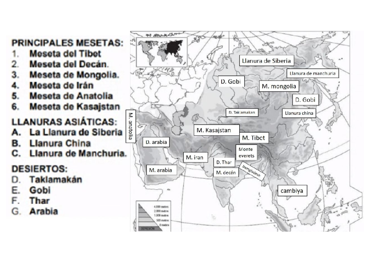 Mapas asia - Ciencias sociales - Studocu